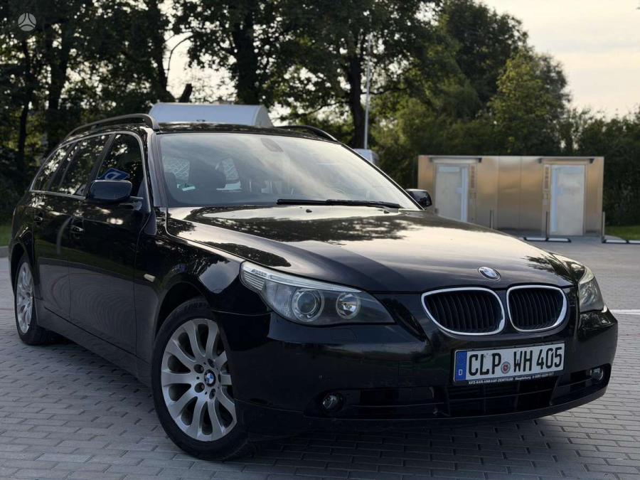 Black BMW 520 2006 in Rokiskis, with an engine capacity of 2.00 L and mileage of 400 thousand km for 2150 €, photo 4 on AUTOMOTO.COM.LV