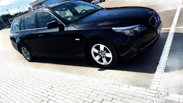 Black BMW 520 2007 in Rezekne, with an engine capacity of 2.00 L and mileage of 357 thousand km for 4200 €, photo 1 on AUTOMOTO.COM.LV