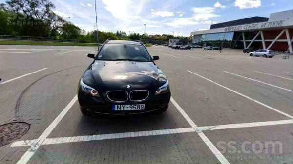 Black BMW 520 2007 in Rezekne, with an engine capacity of 2.00 L and mileage of 357 thousand km for 4200 €, photo 3 on AUTOMOTO.COM.LV