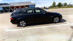 Black BMW 520 2007 in Rezekne, with an engine capacity of 2.00 L and mileage of 357 thousand km for 4200 €, photo 4 on AUTOMOTO.COM.LV