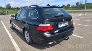 Black BMW 520 2007 in Rezekne, with an engine capacity of 2.00 L and mileage of 357 thousand km for 4200 €, photo 7 on AUTOMOTO.COM.LV