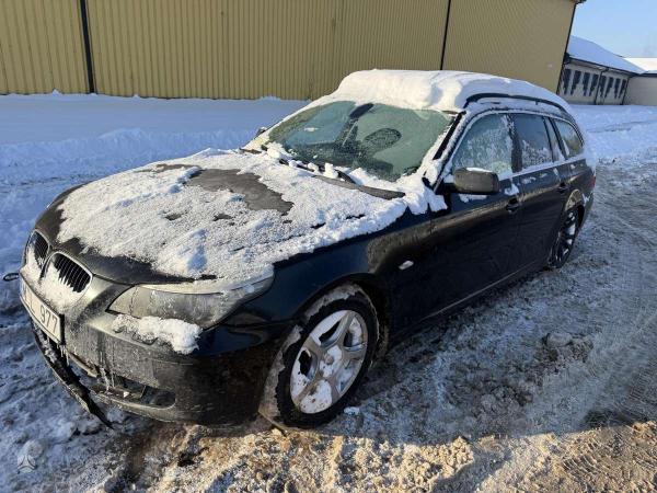 Black BMW 520 2007 in Vilnius, with an engine capacity of 2.00 L and mileage of 350 thousand km for 1650 €, photo 1 on AUTOMOTO.COM.LV