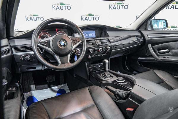 Melns BMW 520 2007 Kauņa, ar dzinēja tilpumu 2.00 L un nobraukumu 286 tūkst. km par 4990 €, foto 7 vietnē AUTOMOTO.COM.LV
