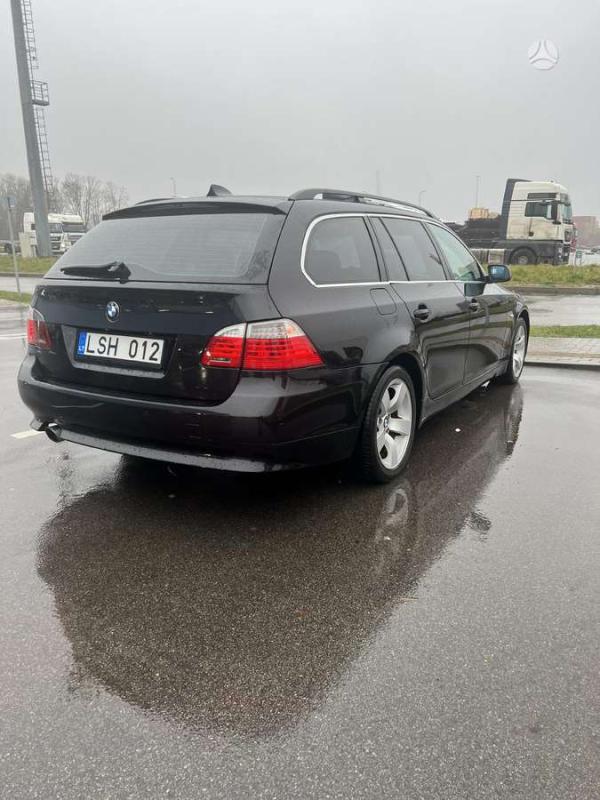Black BMW 520 2007 in Klaipeda, with an engine capacity of 2.00 L and mileage of 405 thousand km for 3300 €, photo 4 on AUTOMOTO.COM.LV