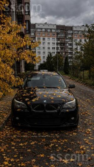Black BMW 520 2007 in Riga, with an engine capacity of 2.00 L and mileage of 400 thousand km for 4500 €, photo  on AUTOMOTO.COM.LV