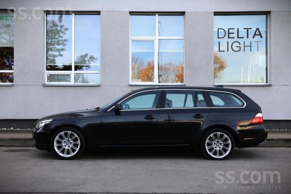 Black BMW 520 2008 in Riga, with an engine capacity of 2.00 L and mileage of 0 thousand km for 6100 €, photo 2 on AUTOMOTO.COM.LV