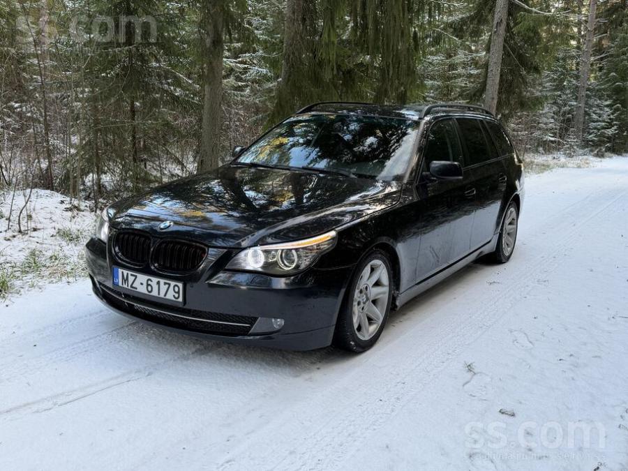Black BMW 520 2008 in Rezekne, with an engine capacity of 2.00 L and mileage of 274 thousand km for 3800 €, photo 1 on AUTOMOTO.COM.LV