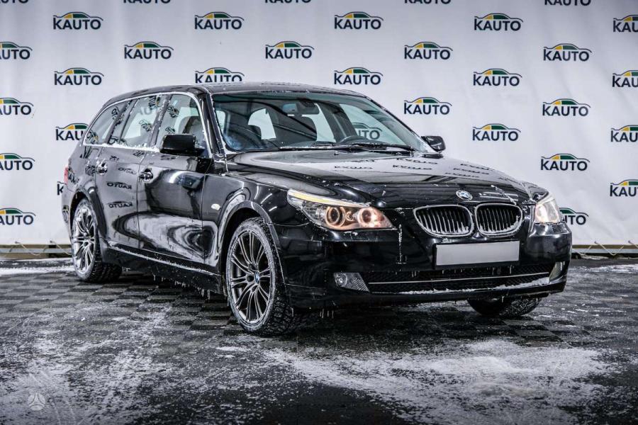 Black BMW 520 2008 in Kaunas, with an engine capacity of 2.00 L and mileage of 362 thousand km for 5990 €, photo 2 on AUTOMOTO.COM.LV