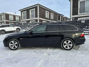 Black BMW 520 2008 in Vilnius, with an engine capacity of 2.00 L and mileage of 455 thousand km for 2550 €, photo 5 on AUTOMOTO.COM.LV