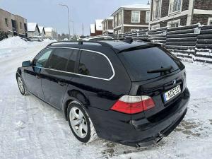 Black BMW 520 2008 in Vilnius, with an engine capacity of 2.00 L and mileage of 455 thousand km for 2550 €, photo 6 on AUTOMOTO.COM.LV