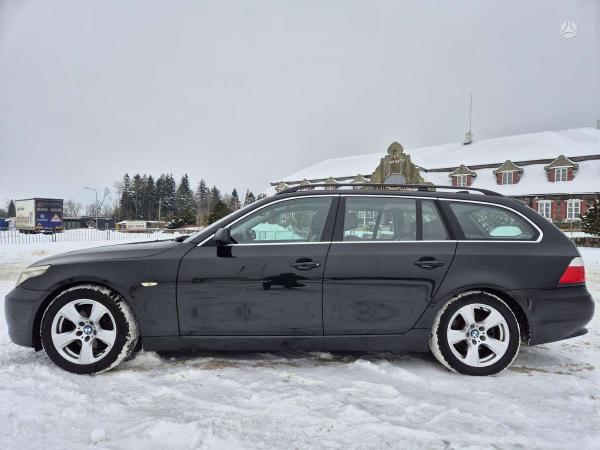 Black BMW 520 2008 in Vilnius, with an engine capacity of 2.00 L and mileage of 278 thousand km for 4900 €, photo 3 on AUTOMOTO.COM.LV