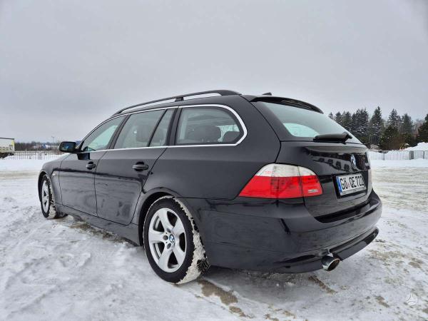 Black BMW 520 2008 in Vilnius, with an engine capacity of 2.00 L and mileage of 278 thousand km for 4900 €, photo 4 on AUTOMOTO.COM.LV