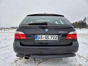 Black BMW 520 2008 in Vilnius, with an engine capacity of 2.00 L and mileage of 278 thousand km for 4900 €, photo 6 on AUTOMOTO.COM.LV