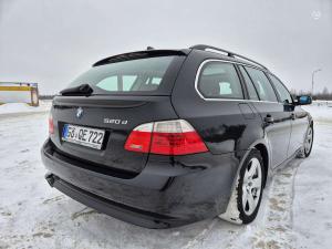 Black BMW 520 2008 in Vilnius, with an engine capacity of 2.00 L and mileage of 278 thousand km for 4900 €, photo 7 on AUTOMOTO.COM.LV