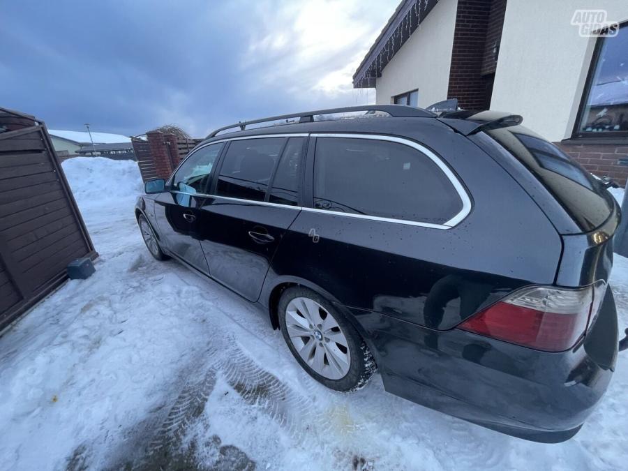 Black BMW 520 2008 in Klaipeda, with an engine capacity of 2.00 L and mileage of 450 thousand km for 2000 €, photo 5 on AUTOMOTO.COM.LV