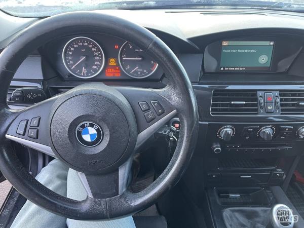 Black BMW 520 2008 in Klaipeda, with an engine capacity of 2.00 L and mileage of 450 thousand km for 2000 €, photo 9 on AUTOMOTO.COM.LV