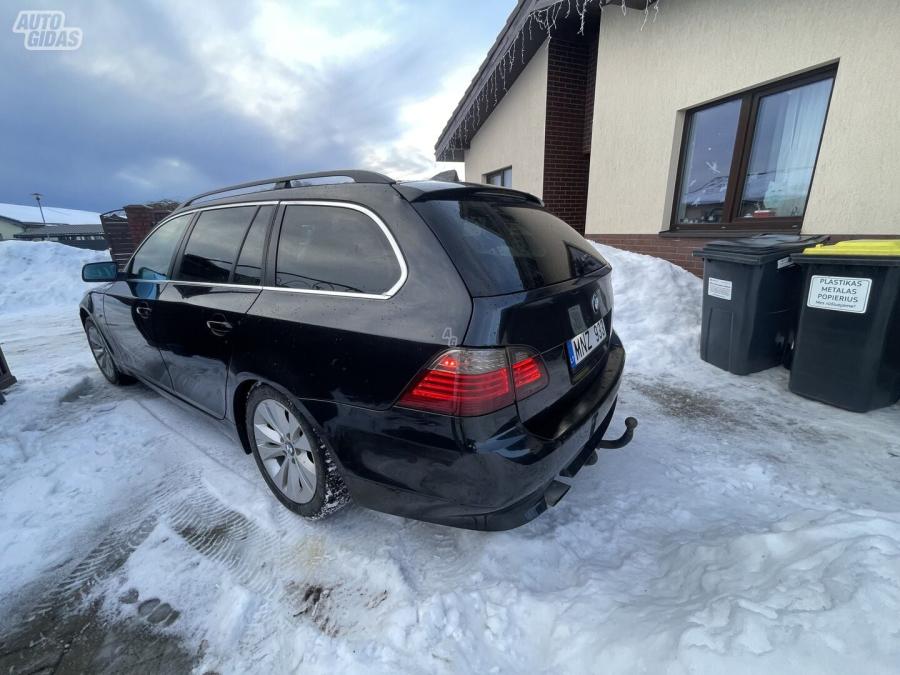 Black BMW 520 2008 in Klaipeda, with an engine capacity of 2.00 L and mileage of 450 thousand km for 2000 €, photo 12 on AUTOMOTO.COM.LV
