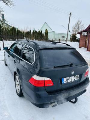 Black BMW 520 2008 in Vilnius, with an engine capacity of 2.00 L and mileage of 481 thousand km for 4300 €, photo 4 on AUTOMOTO.COM.LV