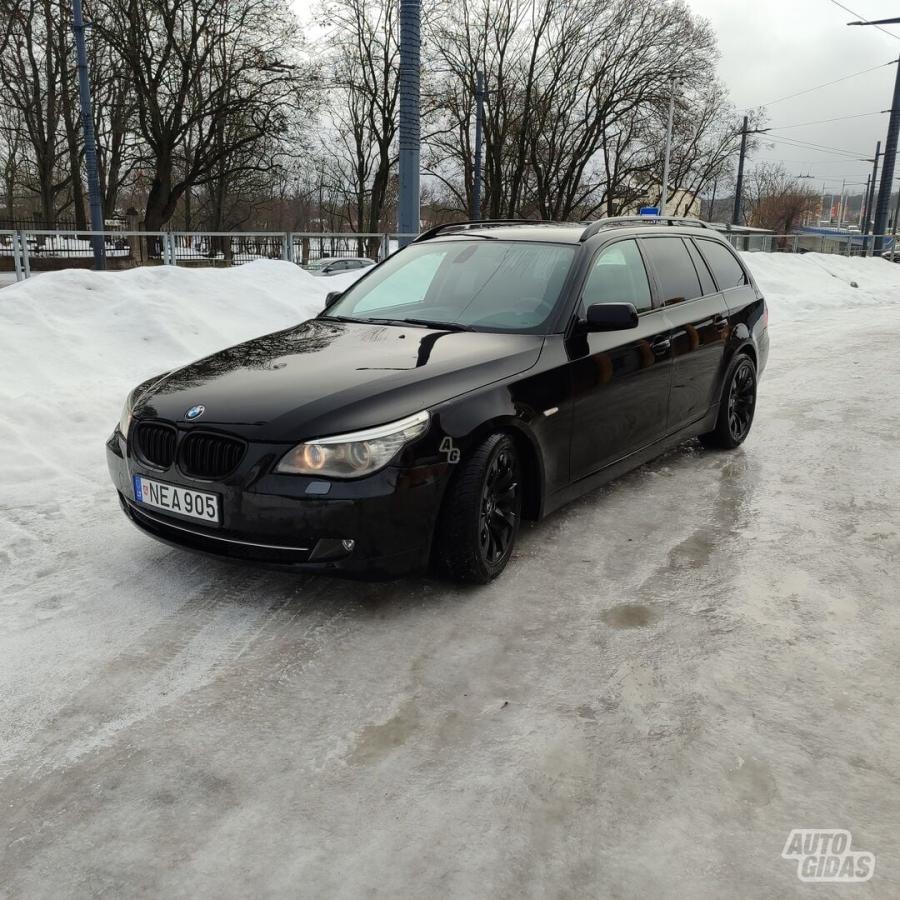 Melns BMW 520 2008 Kauņa, ar dzinēja tilpumu 2.00 L un nobraukumu 360 tūkst. km par 3350 €, foto 1 vietnē AUTOMOTO.COM.LV
