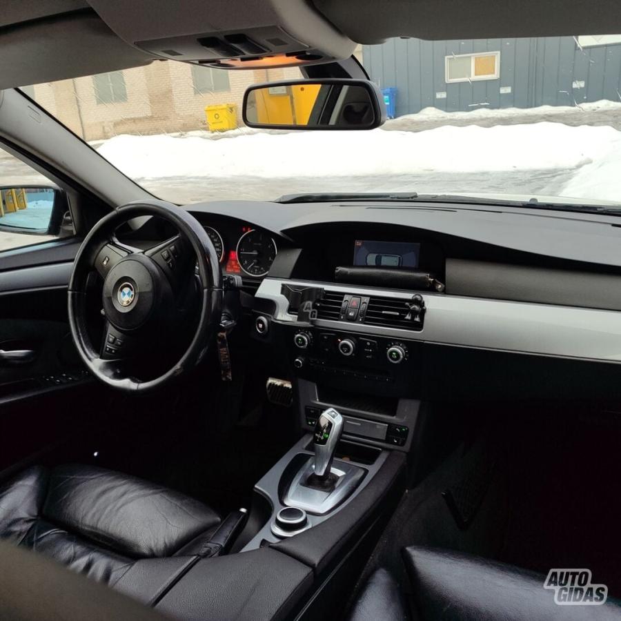 Melns BMW 520 2008 Kauņa, ar dzinēja tilpumu 2.00 L un nobraukumu 360 tūkst. km par 3350 €, foto 13 vietnē AUTOMOTO.COM.LV