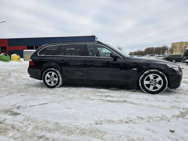 Black BMW 520 2008 in Utena, with an engine capacity of 2.00 L and mileage of 427 thousand km for 4000 €, photo 7 on AUTOMOTO.COM.LV