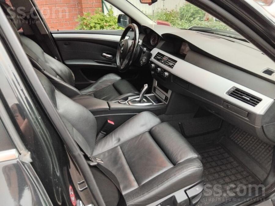 Melns BMW 520 2008 Rīga, ar dzinēja tilpumu 2.00 L un nobraukumu 391 tūkst. km par 4300 €, foto 7 vietnē AUTOMOTO.COM.LV