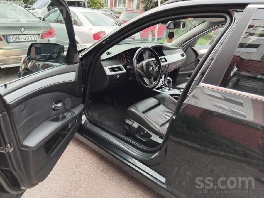 Melns BMW 520 2008 Rīga, ar dzinēja tilpumu 2.00 L un nobraukumu 391 tūkst. km par 4300 €, foto 8 vietnē AUTOMOTO.COM.LV