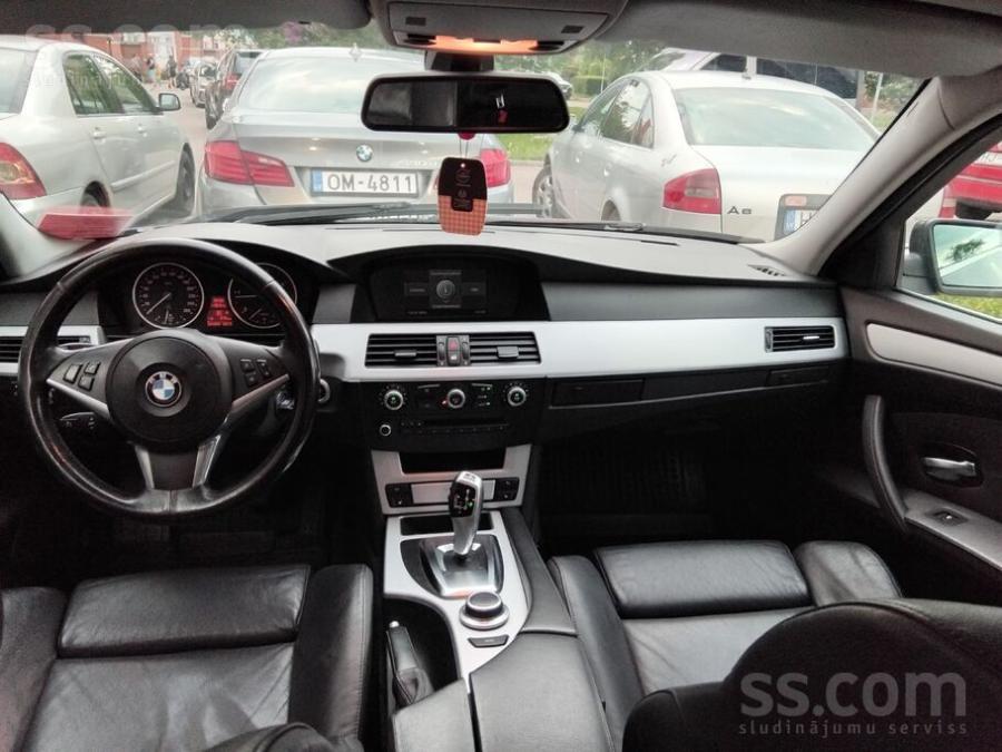 Melns BMW 520 2008 Rīga, ar dzinēja tilpumu 2.00 L un nobraukumu 391 tūkst. km par 4300 €, foto 14 vietnē AUTOMOTO.COM.LV