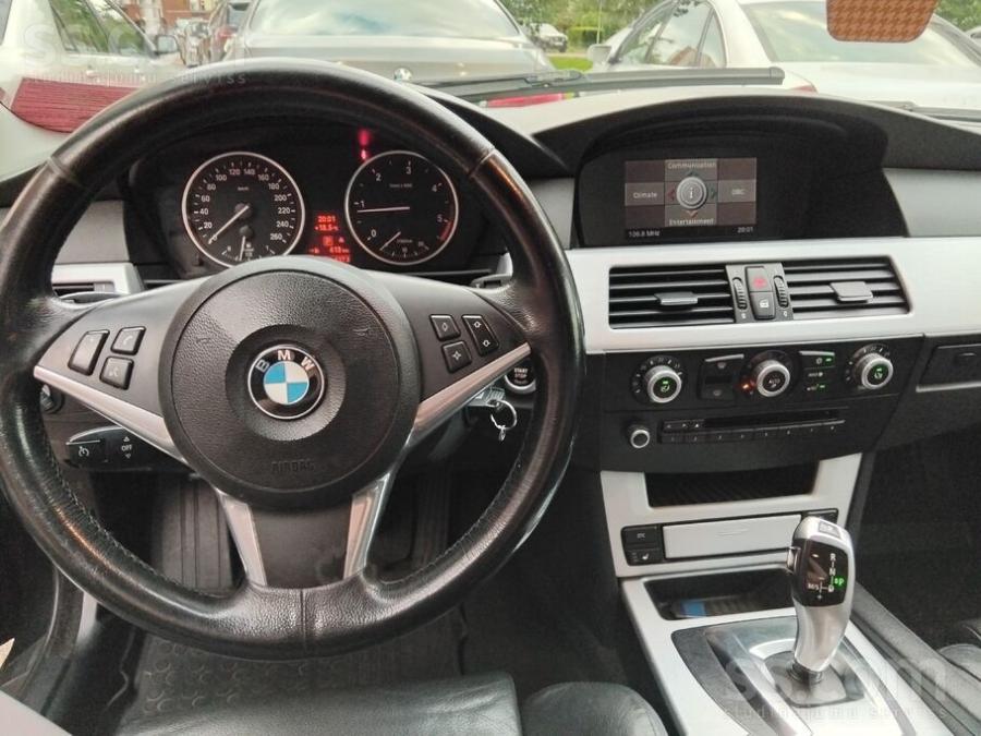 Melns BMW 520 2008 Rīga, ar dzinēja tilpumu 2.00 L un nobraukumu 391 tūkst. km par 4300 €, foto 16 vietnē AUTOMOTO.COM.LV