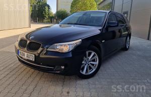 Black BMW 520 2008 in Liepaja, with an engine capacity of 2.00 L and mileage of 304 thousand km for 4490 €, photo 1 on AUTOMOTO.COM.LV
