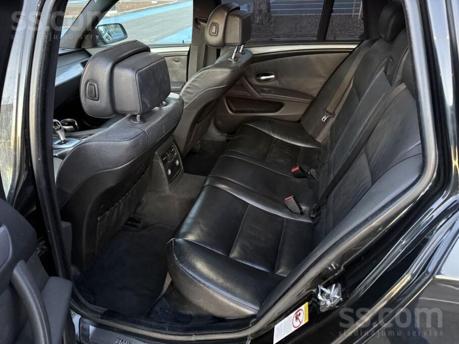Melns BMW 520 2008 Rīga, ar dzinēja tilpumu 2.00 L un nobraukumu 385 tūkst. km par 4100 €, foto 11 vietnē AUTOMOTO.COM.LV