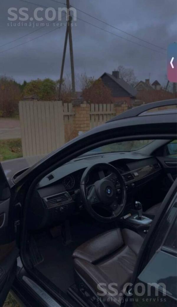 Melns BMW 520 2008 Jelgava, ar dzinēja tilpumu 2.00 L un nobraukumu 408 tūkst. km par 4500 €, foto 5 vietnē AUTOMOTO.COM.LV