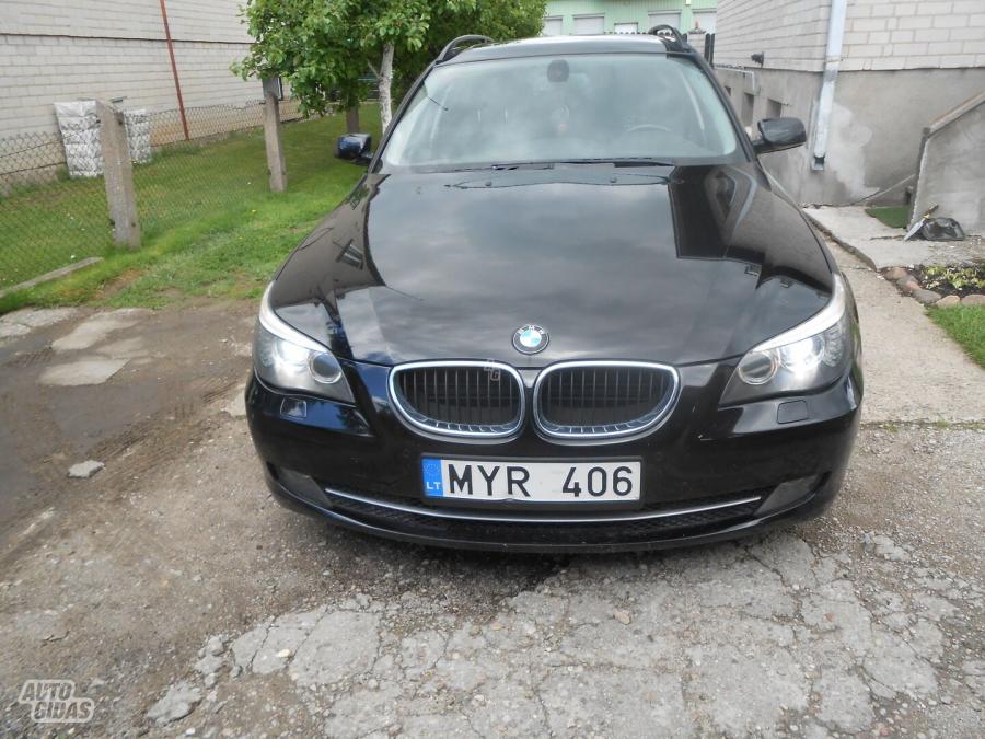 Black BMW 520 2008 in Kaunas, with an engine capacity of 2.00 L and mileage of 211 thousand km for 4500 €, photo 3 on AUTOMOTO.COM.LV