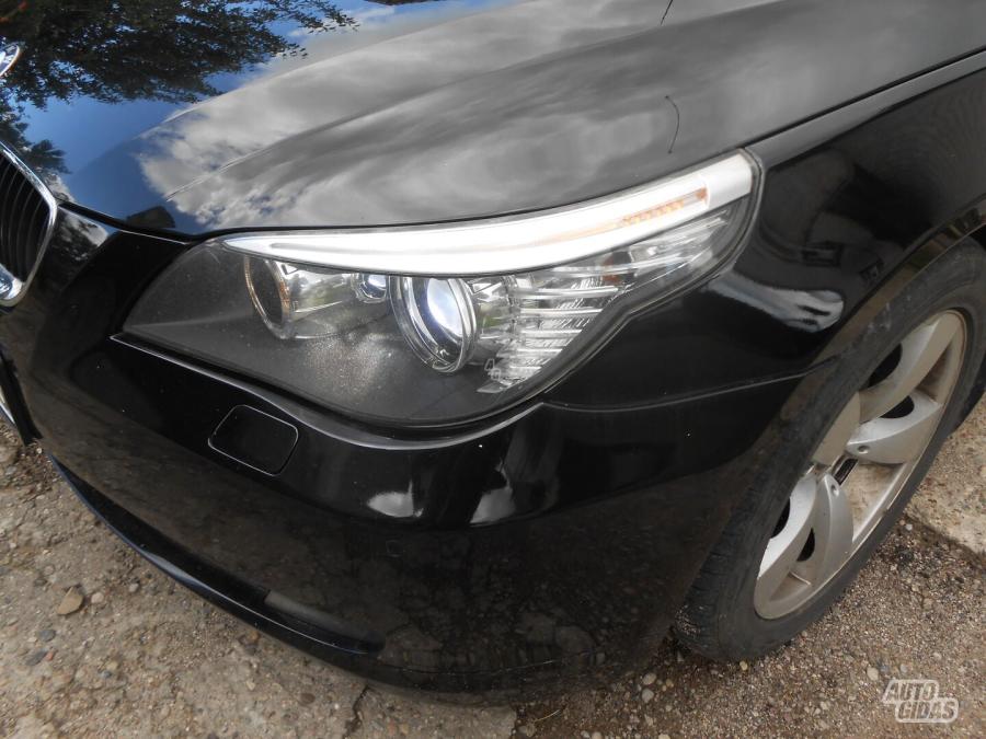 Black BMW 520 2008 in Kaunas, with an engine capacity of 2.00 L and mileage of 211 thousand km for 4500 €, photo 4 on AUTOMOTO.COM.LV