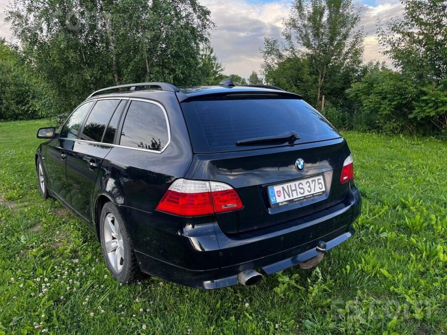 Черный БМВ 520 2008 в Бауска, объемом двигателя 2.00 л и пробегом 316 тыс. км за 3600 €, фото 7 на AUTOMOTO.COM.LV