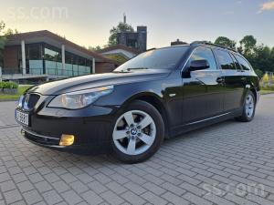 Black BMW 520 2008 in Rezekne, with an engine capacity of 2.00 L and mileage of 293 thousand km for 4250 €, photo  on AUTOMOTO.COM.LV