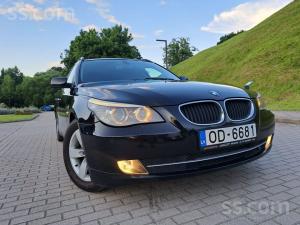 Black BMW 520 2008 in Rezekne, with an engine capacity of 2.00 L and mileage of 293 thousand km for 4250 €, photo 8 on AUTOMOTO.COM.LV