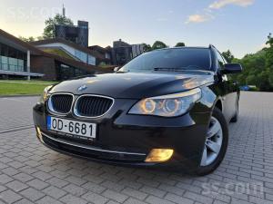 Black BMW 520 2008 in Rezekne, with an engine capacity of 2.00 L and mileage of 293 thousand km for 4250 €, photo 9 on AUTOMOTO.COM.LV