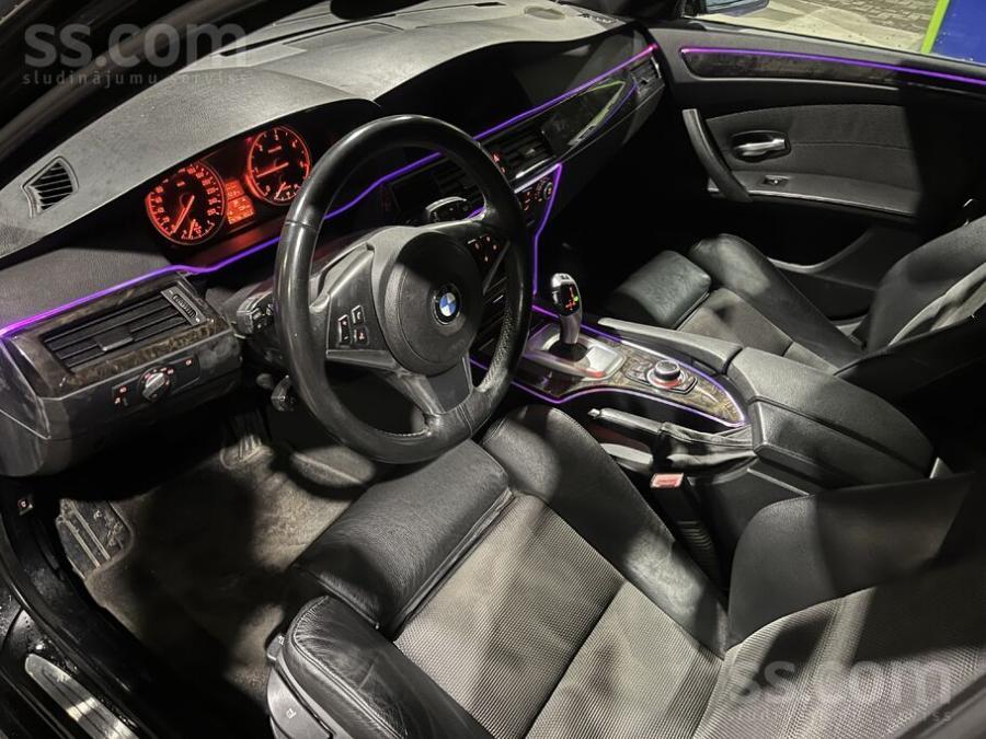 Черный БМВ 520 2008 в Рига, объемом двигателя 2.00 л и пробегом 275 тыс. км за 4550 €, фото 6 на AUTOMOTO.COM.LV