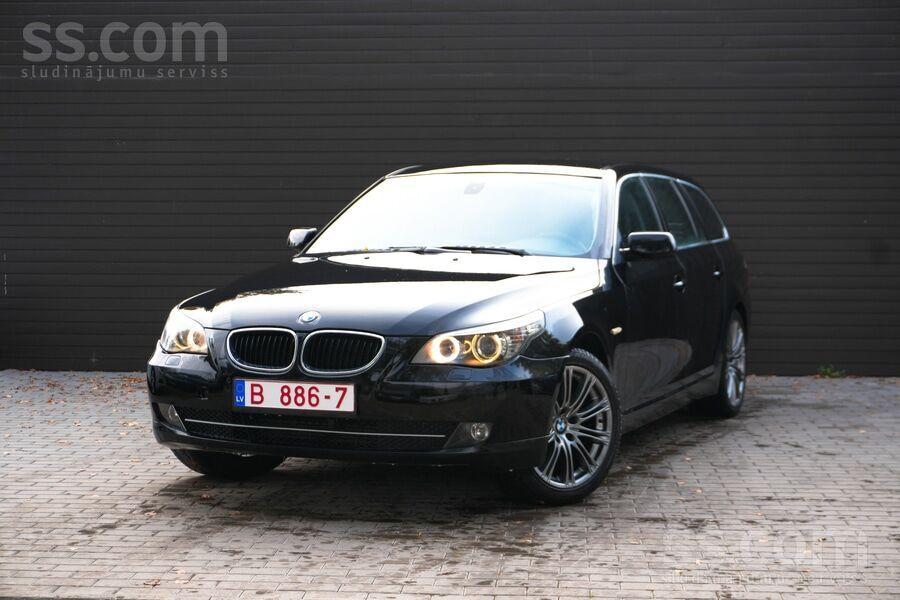 Черный БМВ 520 2008 в Рига, объемом двигателя 2.00 л и пробегом 295 тыс. км за 5390 €, фото 1 на AUTOMOTO.COM.LV