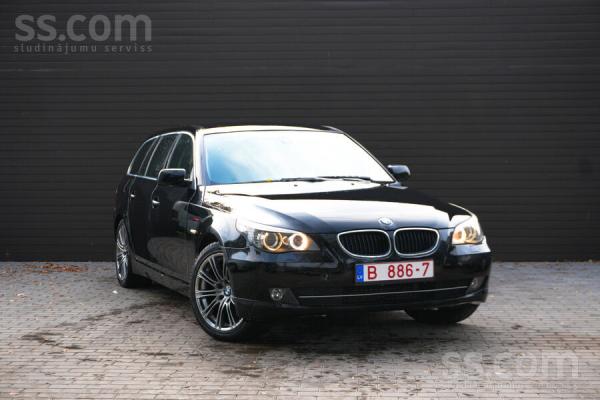 Black BMW 520 2008 in Riga, with an engine capacity of 2.00 L and mileage of 295 thousand km for 5390 €, photo 3 on AUTOMOTO.COM.LV
