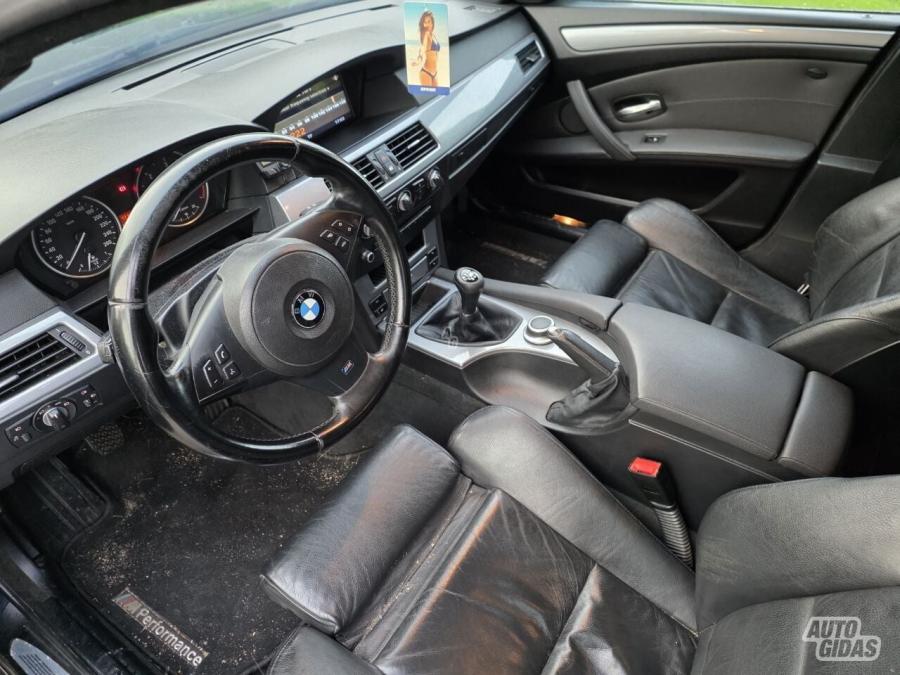 Black BMW 520 2008 in Kaunas, with an engine capacity of 2.00 L and mileage of 501 thousand km for 1799 €, photo 7 on AUTOMOTO.COM.LV