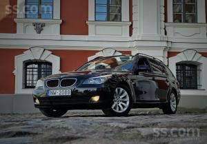Black BMW 520 2009 in Jelgava, with an engine capacity of 2.00 L and mileage of 278 thousand km for 7300 €, photo 3 on AUTOMOTO.COM.LV