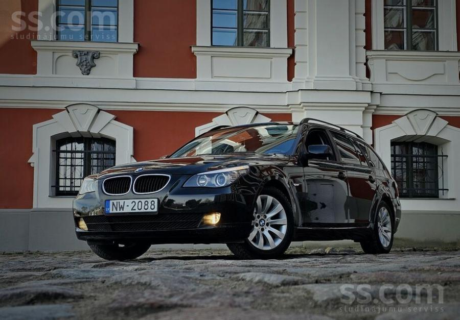 Black BMW 520 2009 in Jelgava, with an engine capacity of 2.00 L and mileage of 278 thousand km for 7300 €, photo 3 on AUTOMOTO.COM.LV