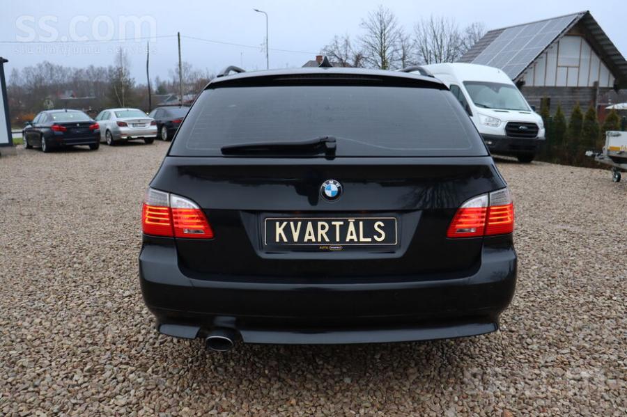 Black BMW 520 2009 in Gulbene, with an engine capacity of 2.00 L and mileage of 272 thousand km for 6990 €, photo 6 on AUTOMOTO.COM.LV