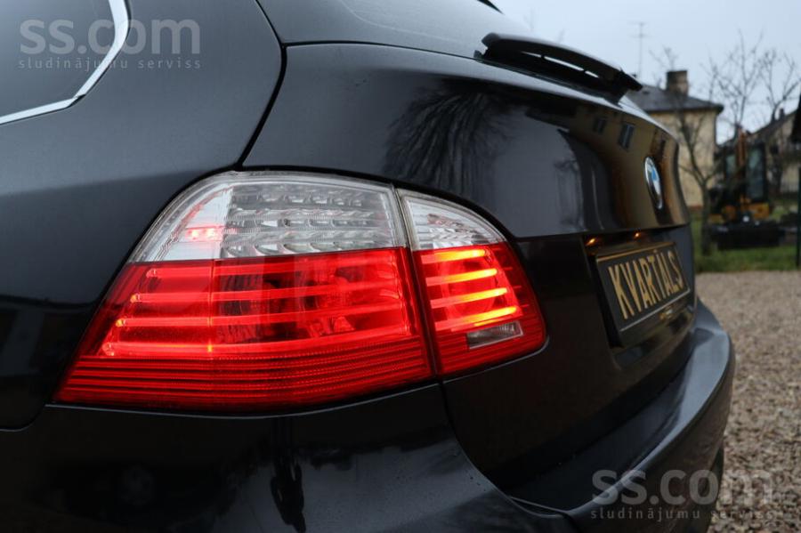 Black BMW 520 2009 in Gulbene, with an engine capacity of 2.00 L and mileage of 272 thousand km for 6990 €, photo 7 on AUTOMOTO.COM.LV