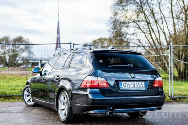 Black BMW 520 2009 in Riga, with an engine capacity of 2.00 L and mileage of 283 thousand km for 6590 €, photo 6 on AUTOMOTO.COM.LV