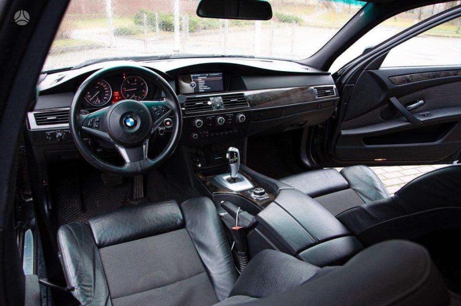 Melns BMW 520 2009 Klaipėda, ar dzinēja tilpumu 2.00 L un nobraukumu 430 tūkst. km par 5000 €, foto 7 vietnē AUTOMOTO.COM.LV
