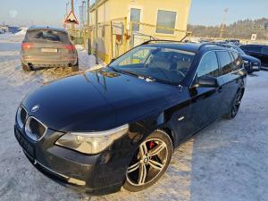 Black BMW 520 2009 in Vilnius, with an engine capacity of 2.99 L and mileage of 336 thousand km for 3750 €, photo 9 on AUTOMOTO.COM.LV