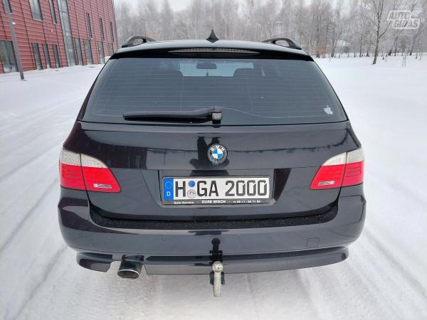 Black BMW 520 2009 in Vilkaviskis, with an engine capacity of 2.00 L and mileage of 415 thousand km for 3950 €, photo 7 on AUTOMOTO.COM.LV